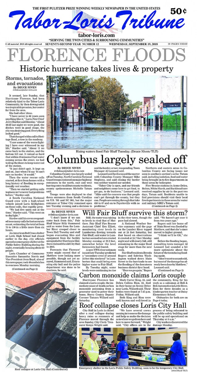 Power restored, paper deliveries are underway – Tabor-Loris Tribune