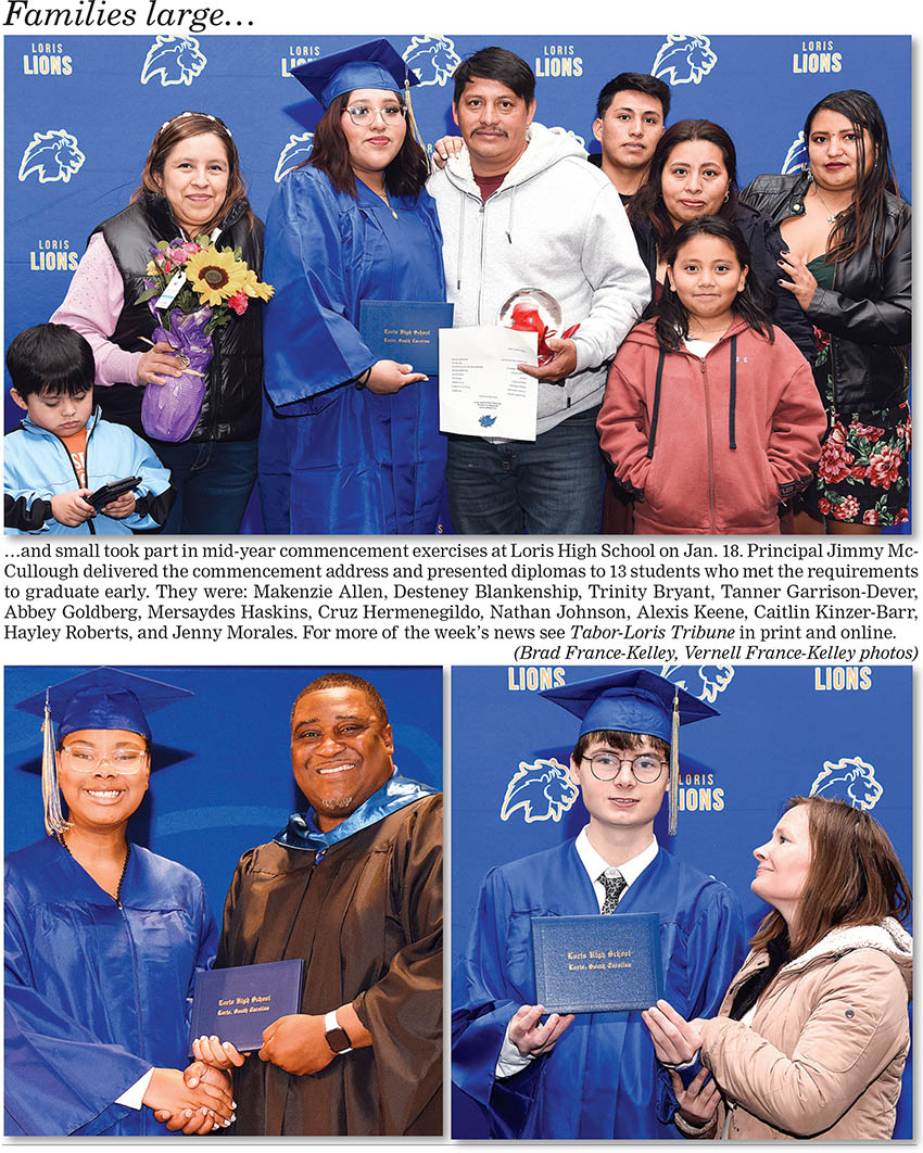 Mid-year commencement at Loris High – Tabor-Loris Tribune